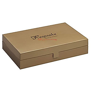 Foster-Stephens Large Gold Wedding Dress Preservation Kit | Stylish Wedding Gown Garment Storage Box | Closet Storage Organizer for Quilts, Gowns, Dresses, Family Heirlooms (Gold, Large)