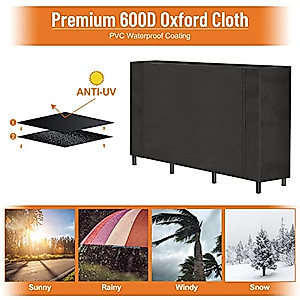 ETELI Firewood Log Rack Outdoor with Cover 4 ft Indoor Fireplace Log Holder Wood Storage Racks Adjustable Heavy Duty Metal Wood Stacker Firewood for Inside Patio Porch