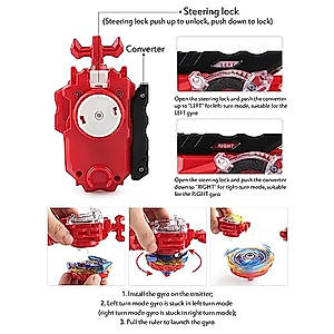12 Piece bey Battling Burst Gyros Tops 2 Sparking Launcher with 1 Portable Storage Box Set Burst quadrive BayBlades pro Series Set for Kids Children.