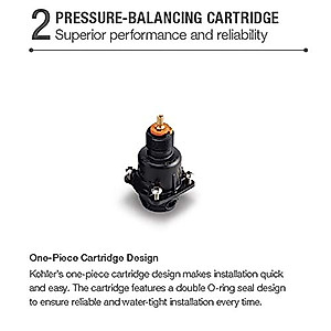 KOHLER 8304-K-NA Rite-Temp Pressure-Balancing Valve Body and Cartridge Kit, Shower Valve System, 6.25 5.25 5.50