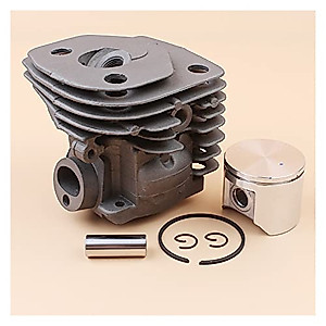 HCOWL 47mm Cylinder Head Piston Kit Compatible with Husqvarna 359 357 XP 357XP Chainsaw Engine Motor Parts 537 15 73-02 Motosierra Garden Tools