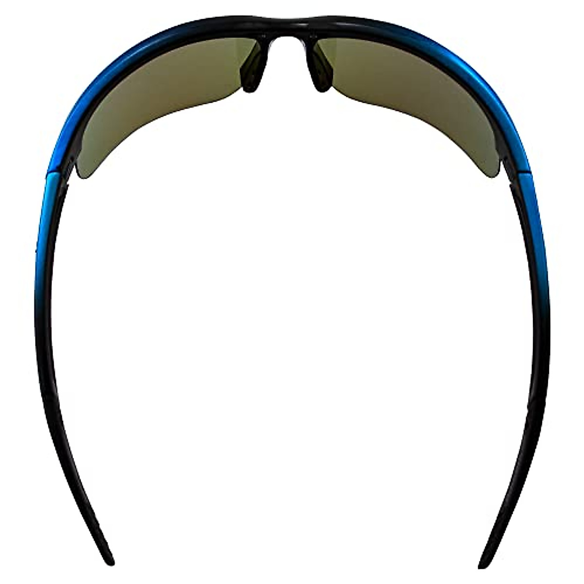 MAXX Domain Sport Golf Sunglasses Black and Blue with Polarized Blue Mirror Lens