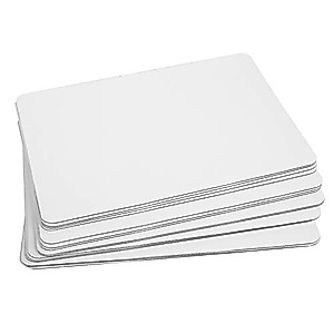 ONE MORE White Quarter Cake Sheet 13.75” x 9.75” Cake Board Sturdy Rectangle Greaseproof Pad Full 15 Pk Boards (15, White)