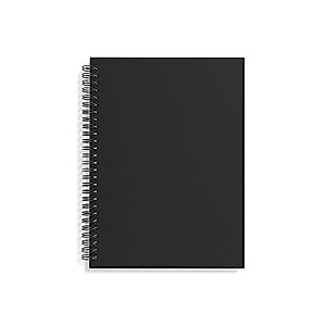 TRU RED Medium Soft Cover Meeting Notebook, Blk Tr54988