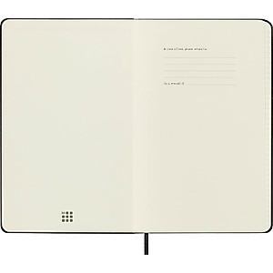 Moleskine Classic Notebook, Hard Cover, Large (5" x 8.25") Squared/Grid, Black, 240 Pages