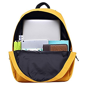 HotStyle SIMPLAY Classic School Backpack Bookbag, Goldenrod