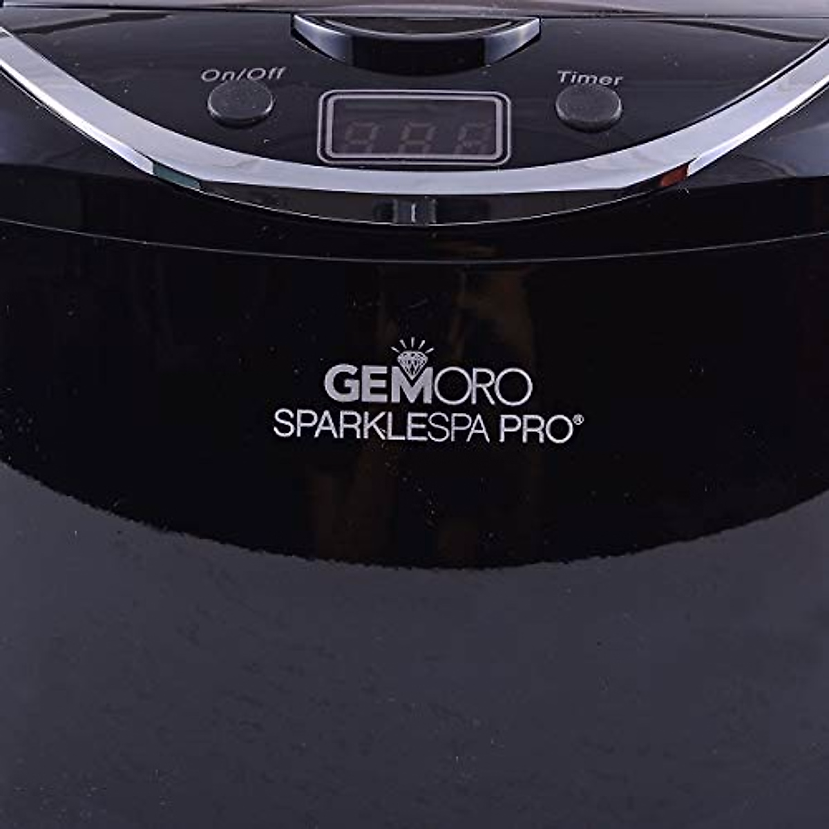 Gemoro 1790 Sparkle Spa Pro 750ml Professional Ultrasonic Machine with 5 Cleaning Cycles and Black Digital Timer
