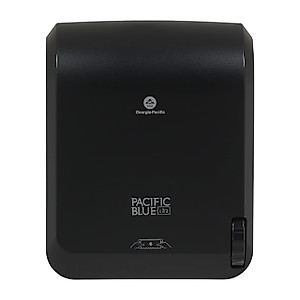 Georgia-Pacific Blue Ultra 8" High-Capacity Mechanical Touchless Paper Towel Dispenser by PRO , Black, 59589, 12.9" W x 9" D x 16" H, 1 Dispenser