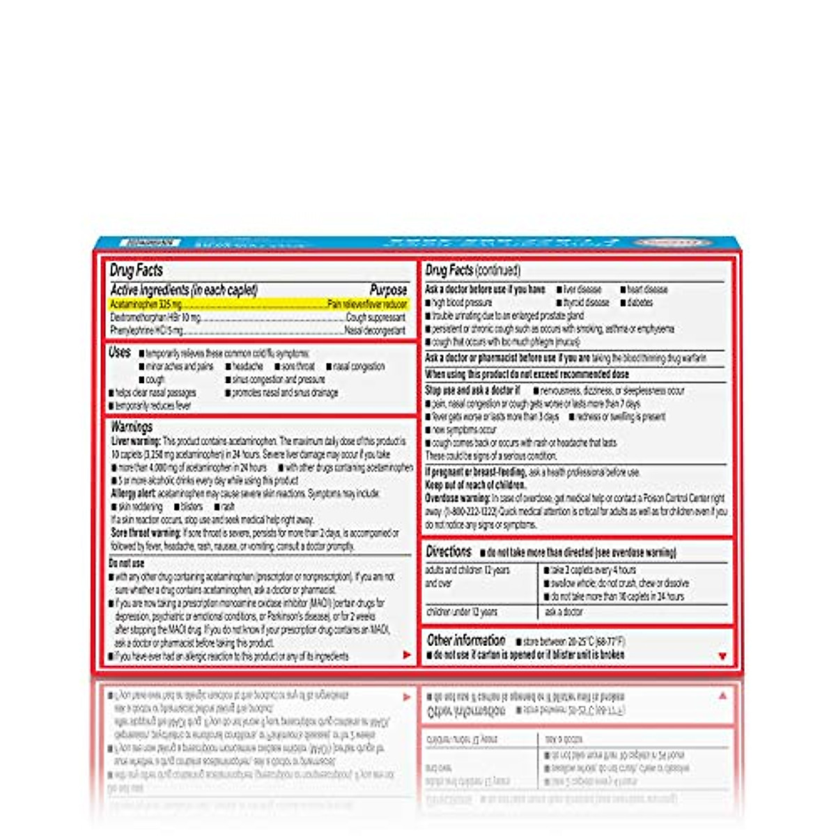 Tylenol Cold Multi-Symptom Relief Caplets, 24 Count