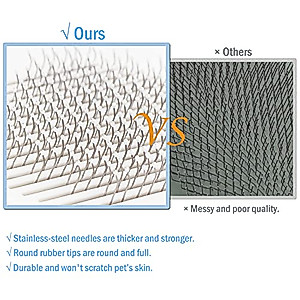 Yintoper Cat Brush with Release Button, Self Cleaning Slicker Brush for Shedding Grooming or Massage, Cat Brush for Indoor Cats Removes Loose Fur, Dog Brush for Short or Long Hair Dogs, Cats, Rabbits