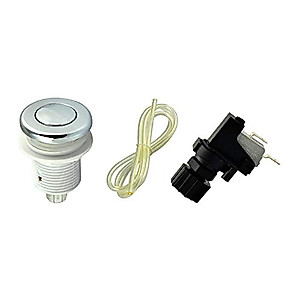 Garbage Disposal Air Switch Spa Bathtub Air Switch Button Kit Chrome Hot Tub Garbage Disposer or Evolution Food Waste Equipment