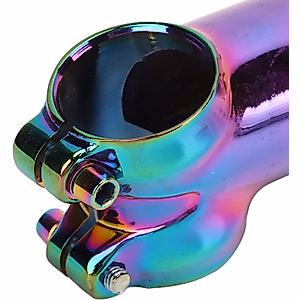 ZECHAO Bike Handlebar Stem,31.8mm Colorful Bike Handlebar Riser, Adjustable Plus Or Minus 7/17 Degree CNC Mountain Road Bike Stem for BMX Mountain Bike Stem (Color : 7 Degrees, Size : 100mm)