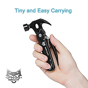 Dad Gifts Who Wants Nothing Fathers Day, Gifts for Dad from Son Daughter, Cool Gadgets, Unique Birthday Gift Ideas for Men Father, 12 in 1 Mini Hammer Multitool