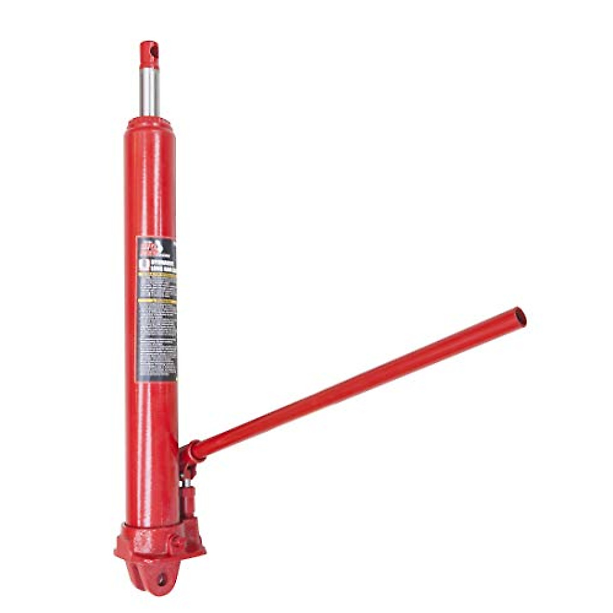 BIG RED T30806 Torin Hydraulic Long Ram Jack with Single Piston Pump and Clevis Base (Fits: Garage/Shop Cranes, Engine Hoists, and More): 8 Ton (16,000 lb) Capacity, Red
