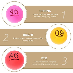 Numbered Balls 1- Numbered Bingo Ball Balls Raffle Balls 100 Game: