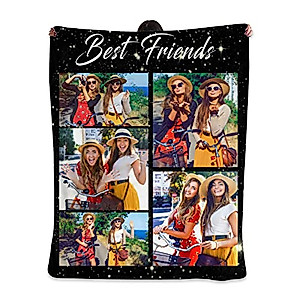 Custom Blanket with Photo Text Personalized Throw Blanket Customized Picture Blanket for Baby Mother Father Adult Friends Lovers Dog Pets Personalized Gift