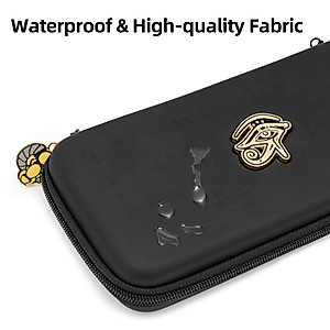 GeekShare Cute Carrying Case Compatible with Nintendo Switch/Switch OLED - Portable Hardshell Slim Travel Carrying Case fit Switch Console & Game Accessories - A Wrist Strap (Land of Mystery)