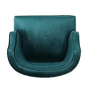Christopher Knight Home Mariposa Mid-Century Velvet Accent Chair, Teal / Natural