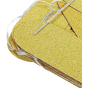 Happy Birthday String Banner, Party Supplies (Gold, 10.25 In x 10.5 ft)