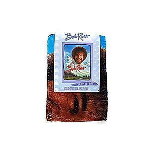 Bob Ross Design Soft Throw Size Fleece Plush Blanket - Fluffy, Warm, Fuzzy & Cozy – 100% Silk-Feel Polyester Perfect for Outdoor or Indoor Bed, Sofa or Couch While Watching TV/Movies - 45 x 60 Inches