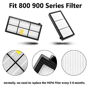 800 900 Series Filter Replacement for iRobot Roomba 805 860 870 871 880 890 960 980 Vacuum Cleaner Parts Accessory