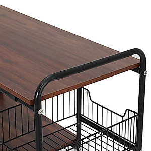 JYDQM Cart Storage Rack Kitchen Trolley Rack Shared Bathroom Storage Rack