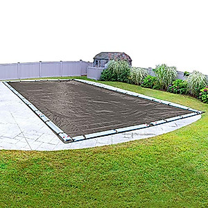 Robelle Magneisum 592040R Magnesium Winter Cover for In-Ground Swimming Pools, 20 x 40-ft, Brown