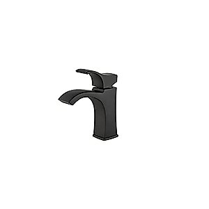 Pfister Venturi Bathroom Sink Faucet, Single Handle, Single Hole or 3-Hole, Matte Black Finish, LF042VNBB