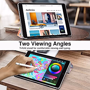 Cute Ocean Turtle Painted case Compatible with iPad Mini Air Pro 7.9 8.3 9.7 10.2 10.9 11 12.9 inch Pattern Cover New 2022 2021 Trifold Stand 3 4 5 6 7 8 9 Generation 91 (10.2" 7/8/9 gen)