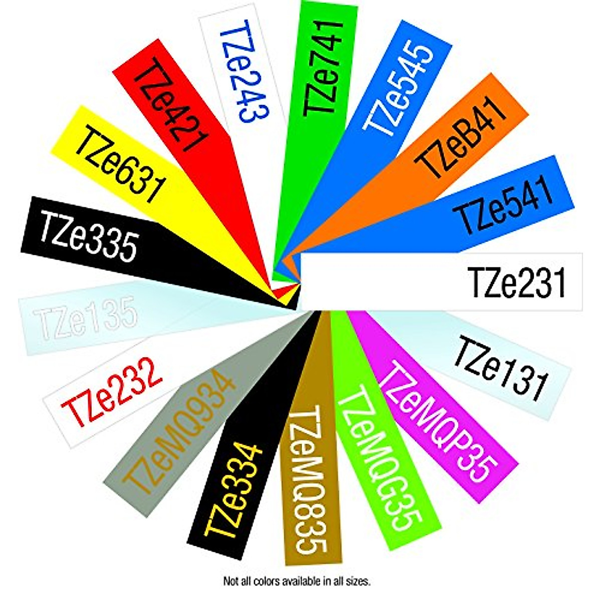 Brother TZFA3 1/2" Navy Blue on White Fabric Iron-on Tape (9.8 ft)