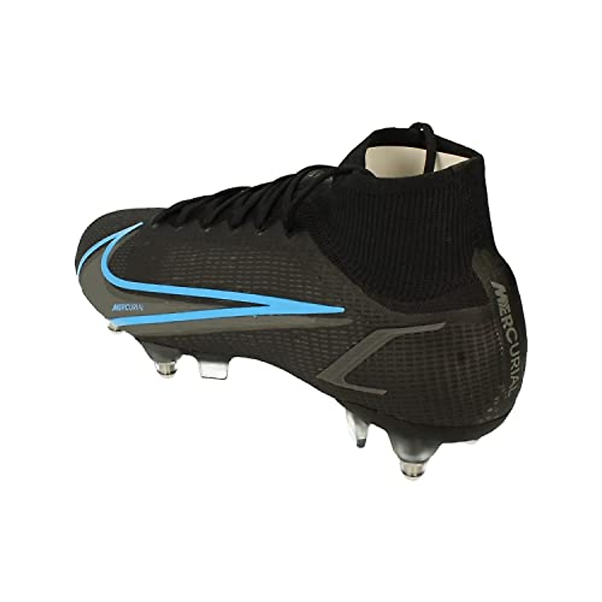 Nike Superfly 8 Elite SG-Pro AC Mens Football Boots CV0960 Soccer Cleats (UK 6.5 US 7.5 EU 40.5, Black Iron Grey 004)