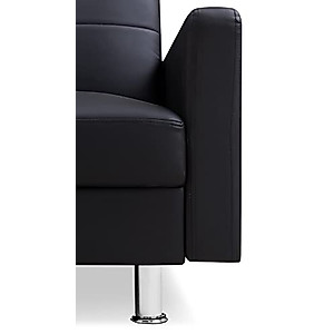 Gold Sparrow Davenport Sectional, Black