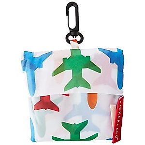 Kikkerland Airplane Travel Laundry Bag, 1 EA, Multi-Colored