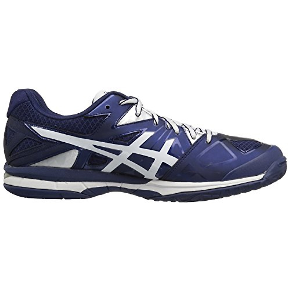 ASICS Women's Gel-Tactic Volleyball Shoe, Estate Blue/White/Silver, 8 M US