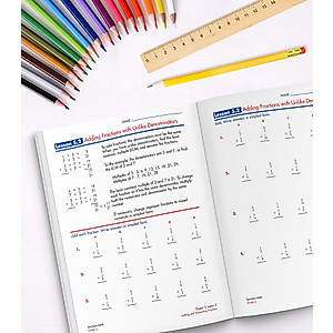 Spectrum 5th Grade Math Workbooks, Ages 10 to 11, Math Workbooks Grade 5 Covering Fractions, Decimals, Algebra Prep, Geometry, and More, Math Book for 5th Graders (Volume 6)
