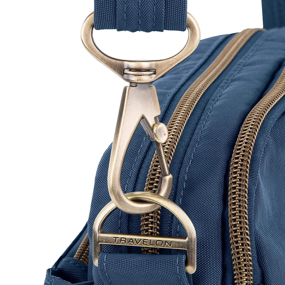 Travelon Anti-theft Signature E/W Shoulder Bag, Ocean