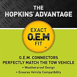 Hopkins Towing Solutions 11140735 Plug-In Simple Vehicle to Trailer Wiring Kit, Black