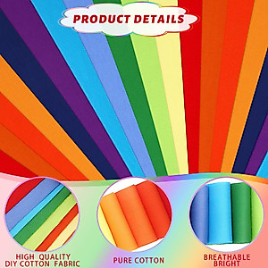 40 Pcs Roll Up Cotton Fabric Quilting Strips, Rainbow Jelly Cotton Fabric Patchwork Roll, 2.55 Inch Patchwork Craft Cotton Fabric, Jelly Fabric Bundle for Sewing DIY Crafts (Sandbeach Style)