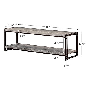 South Shore Gimetri TV Stand-Driftwood Gray
