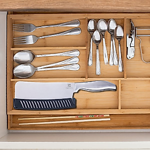 Dakhus Meat Cleaver | Kitchen Knife for Cutting, Stainless Steel Chopping, Slicing, Dicing Comfortable Handle Sharp Butcher Knife + Sheath + Sharpener, 3x12 inches Cleaver Knife