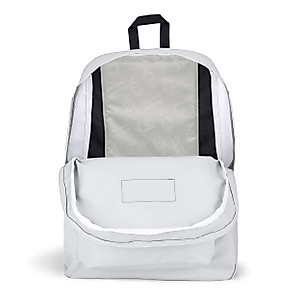 JanSport SuperBreak Backpack - School, Travel, or Work Bookbag with Water Bottle Pocket - White