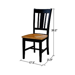 International Concepts 30" Round Top Pedestal Table - With 2 San Remo Chairs, Black/Cherry