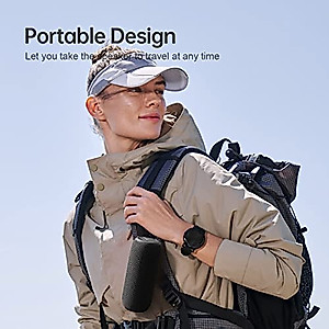 Sanag Portable Bluetooth Speaker, 360 HD Surround Loud Sound and Deep Bass, 25W Wireless Stereo Dual Pairing, IPX7 Waterproof, Bluetooth 5.0, 24H Playtime for Outdoors, Travel, Home and Party