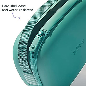 Willow™ Pump Carrying Case for Hands-Free Wearable Breast Pumps | Hard Shell Case with with Removable Tray | Teal