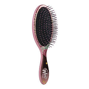 Wet Brush Disney Original Detangler Brush Princess Wholehearted - Rapunzel, Silver - All Hair Types - Ultra-Soft IntelliFlex Bristles Glide Through Tangles with Ease