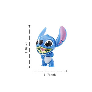 10 PCS Lilo and Stitch cake topper children's birthday party cake decoration Lilo and Stitch theme party supplies