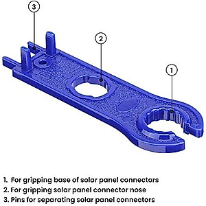 CATOSUM 5 Pair Solar Spanner Wrench for MC4 Connectors, Solar Connector Tool Assembly Spanners Wrenches, Solar Panel Connector Tool, Solar PV Disconnect Removal Tools