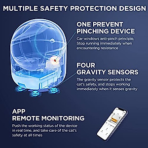 Self-Cleaning Cat Litter Box for Multiple Cats , Scooping Automatically , Suitable for All Kinds of cat Litter, Secure,Odor Removal , App Control, Support 5G&2.4G WiFi