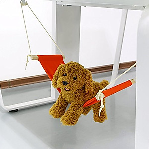 AccMart Adjustable Mini Foot Rest Stand Office Desk Feet Hammock Orange