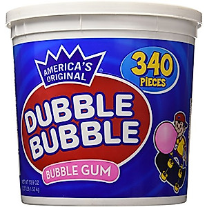 Dubble Bubble Gum, 53.9 Ounce - 340 Count Bucket (Pack of 2)